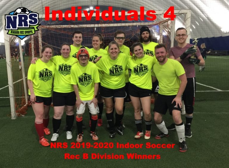 NRS 2019-2020 Indoor Soccer Rec B Division Winners Individuals 4 ...