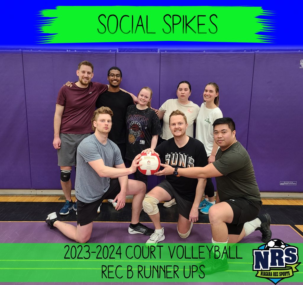 NRS 2023-2024 Court Volleyball Rec B Runner Ups Social Spikes | Niagara ...