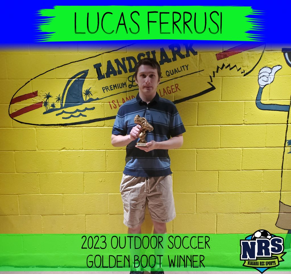 NRS 2023 Outdoor Soccer Golden Boot Winner Lucas Ferrusi | Niagara Rec ...